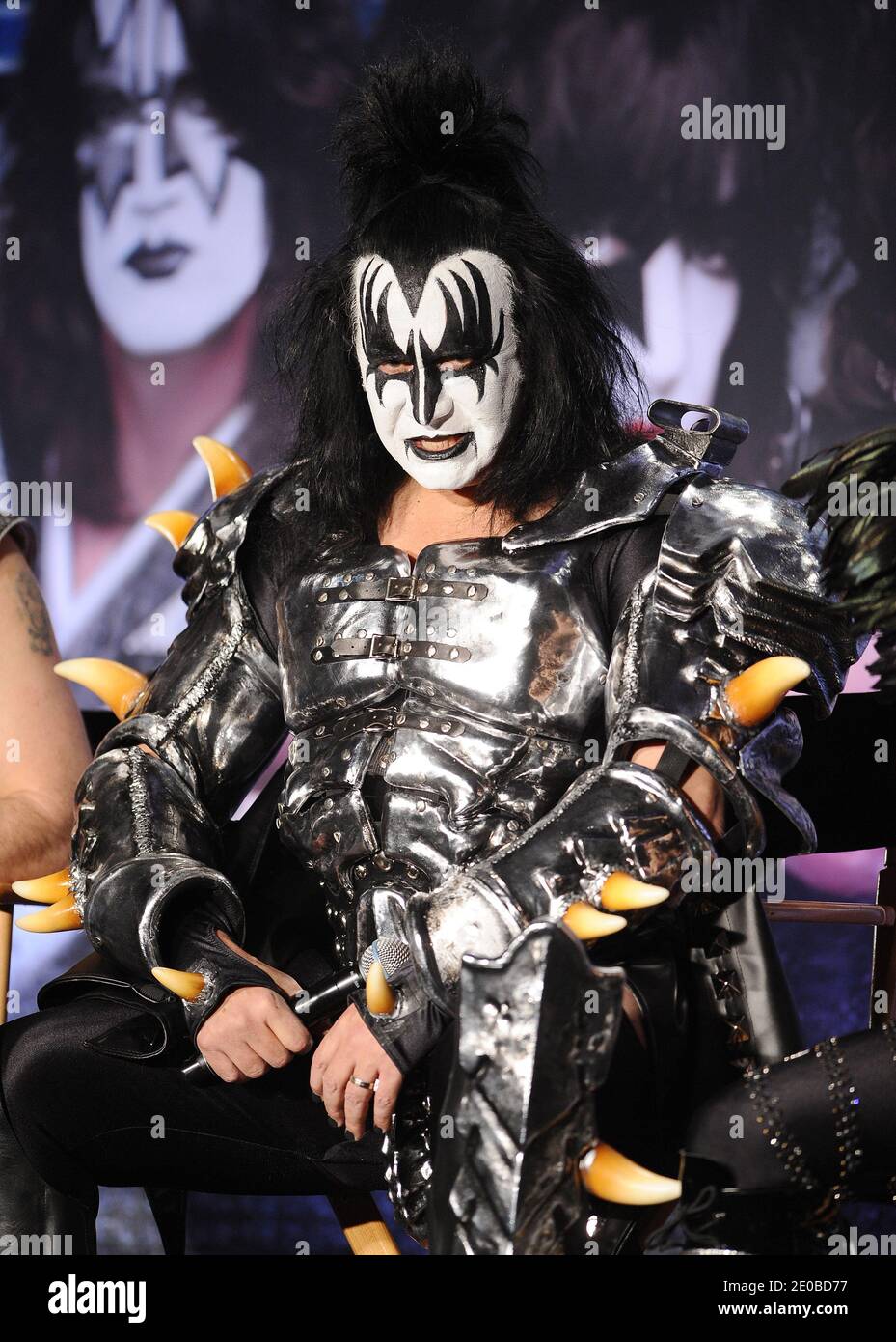 Gene Simmons attends the press conference of an epic and unprecedented ...