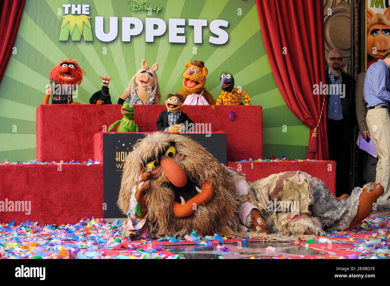 The Muppets are honored with a star on the Hollywood Walk of Fame in ...