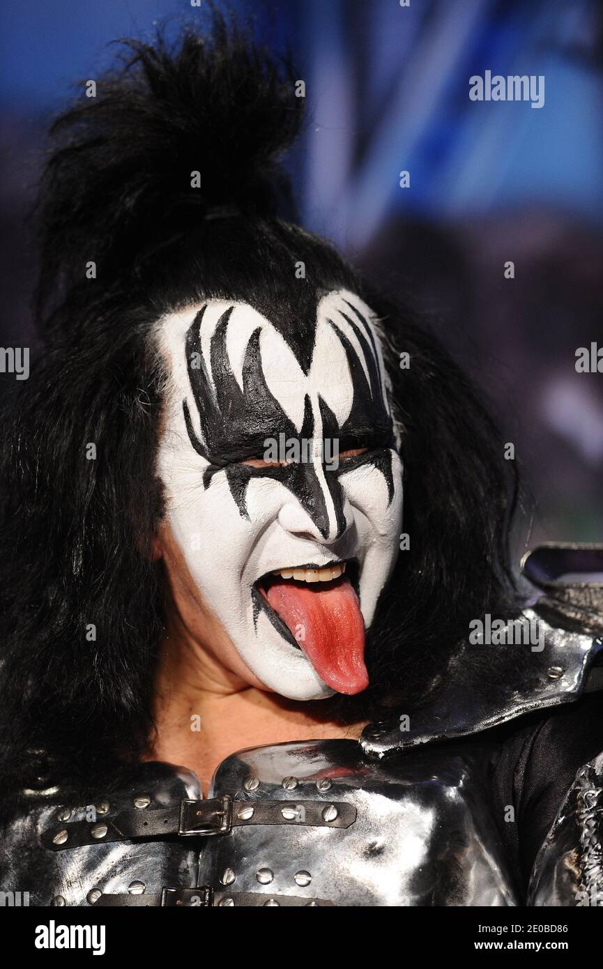 Gene Simmons attends the press conference of an epic and unprecedented ...