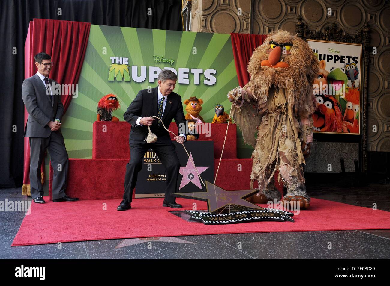 The Muppets are honored with a star on the Hollywood Walk of Fame in ...