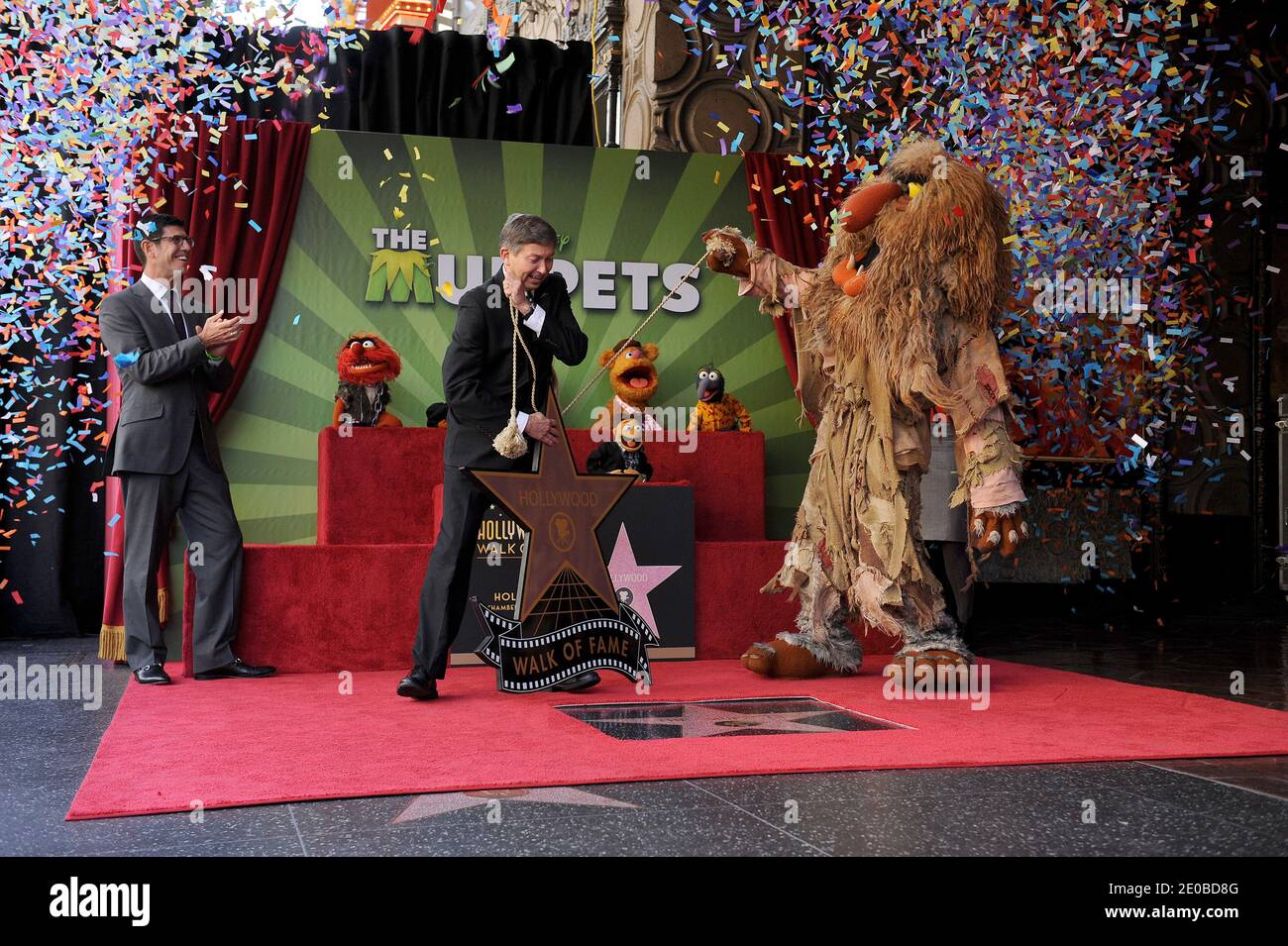 The Muppets are honored with a star on the Hollywood Walk of Fame in ...