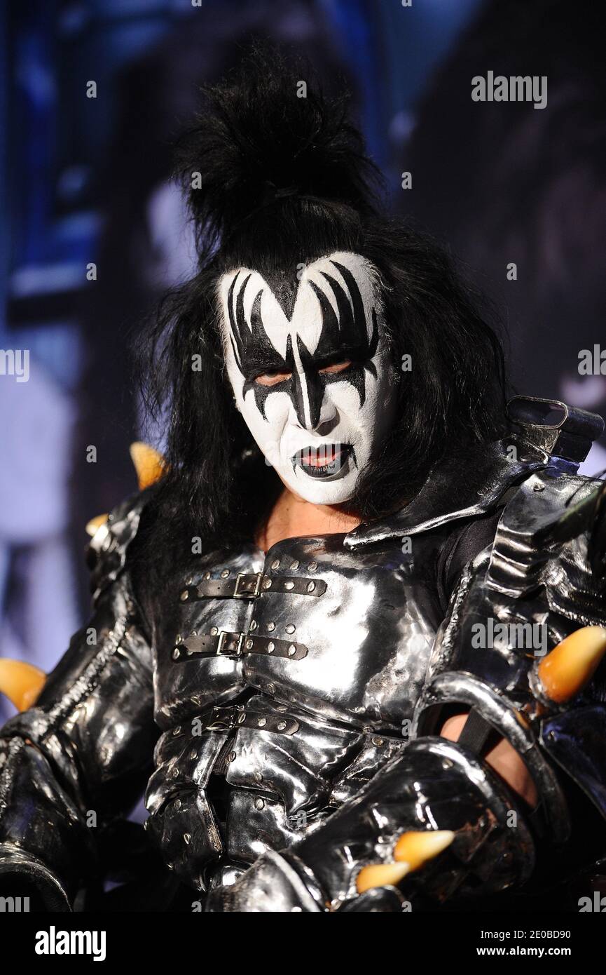 Gene Simmons attends the press conference of an epic and unprecedented ...