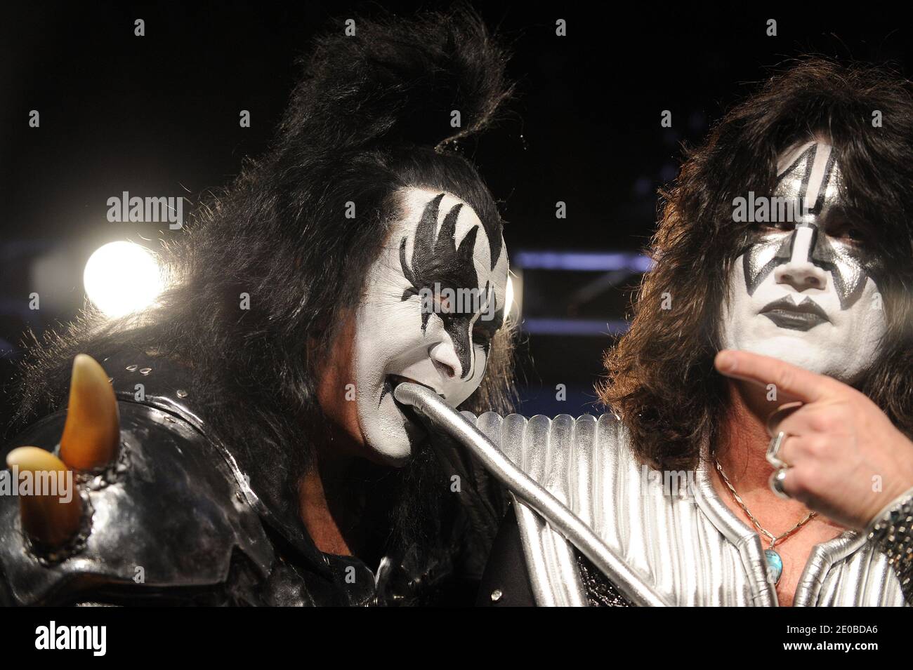 Gene Simmons attends the press conference of an epic and unprecedented ...