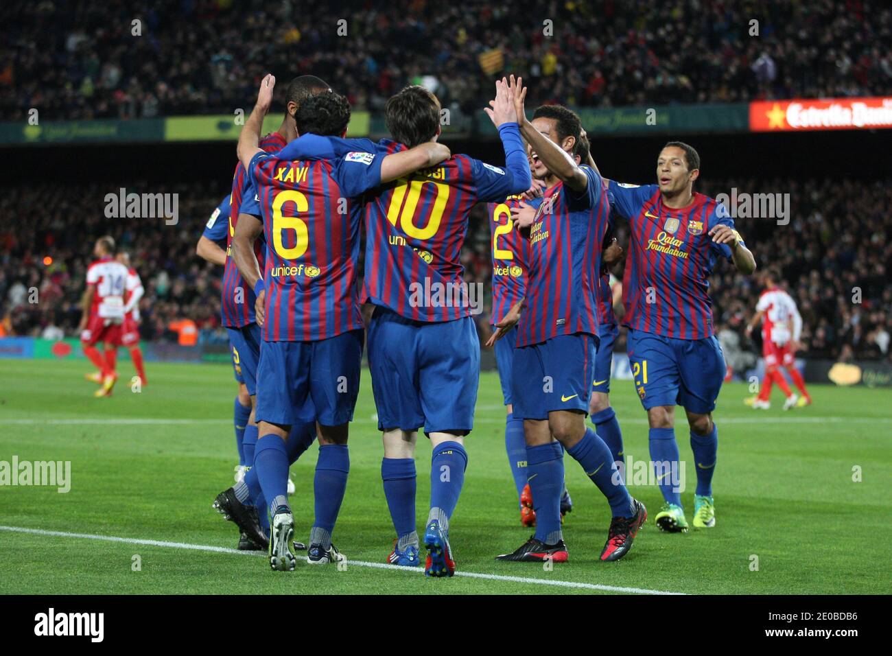 Lionel messi barcelona goals hi-res stock photography and images - Alamy