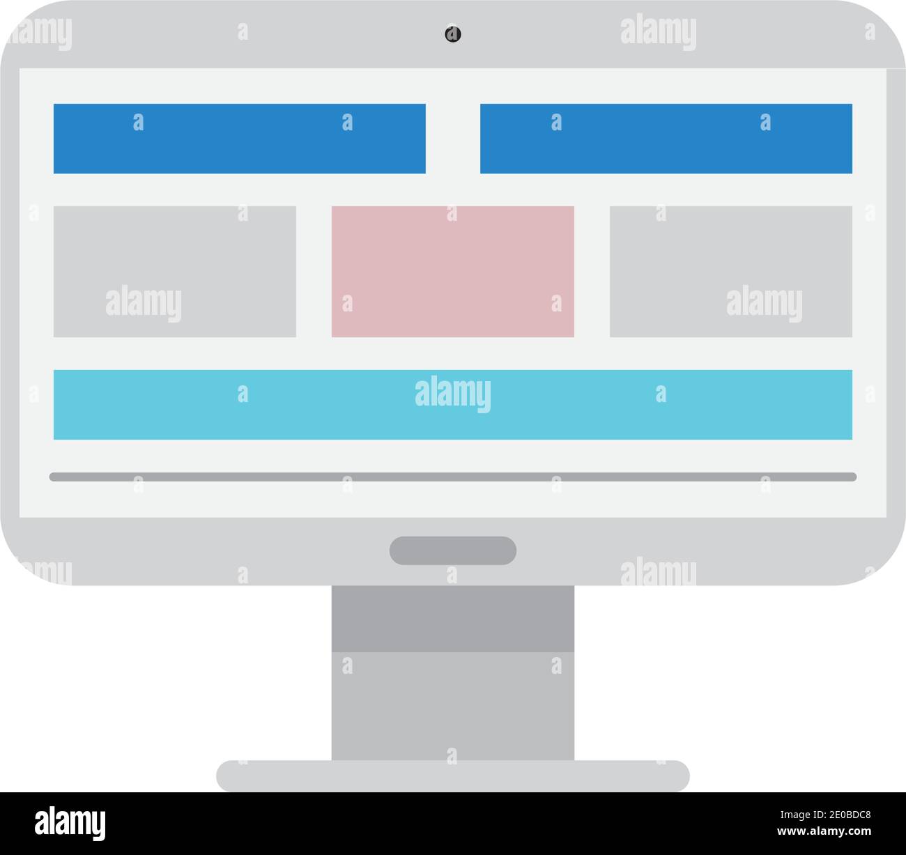 computer design, Digital technology and communication theme Vector ...