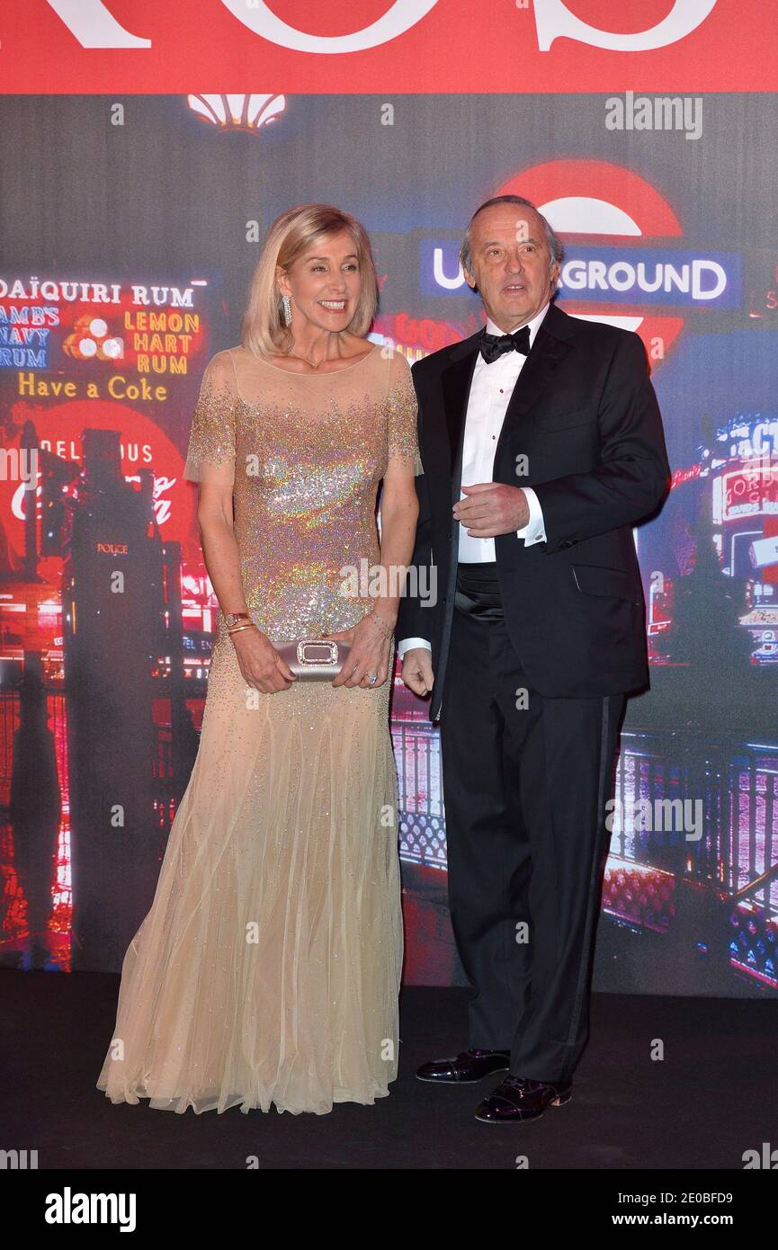 Monica Agusta and Marc Landeau arrive to "Le Bal de La Rose", held at ...