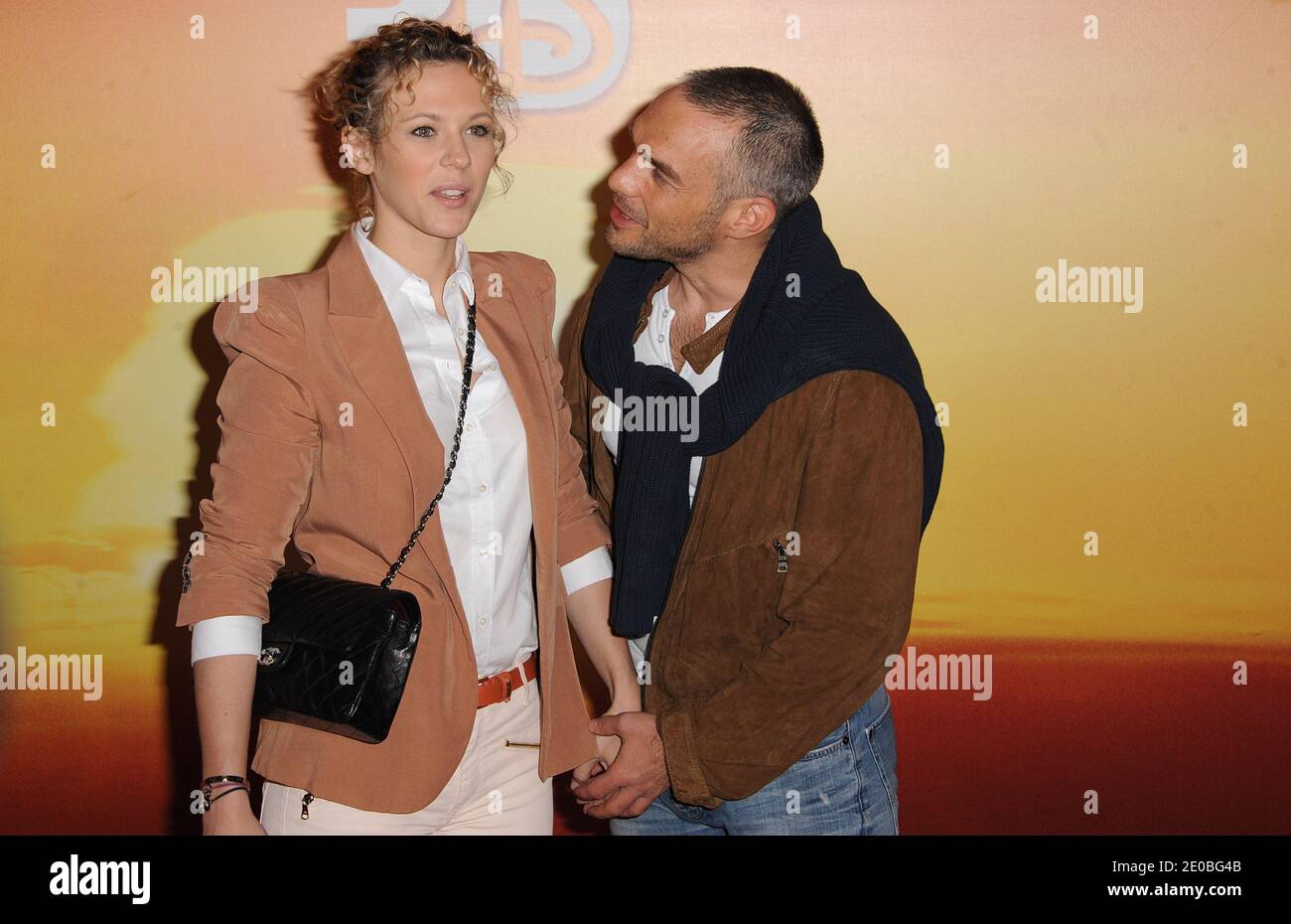 Lorie and her boyfriend Philippe Bas attend the premiere of 'Le Roi ...