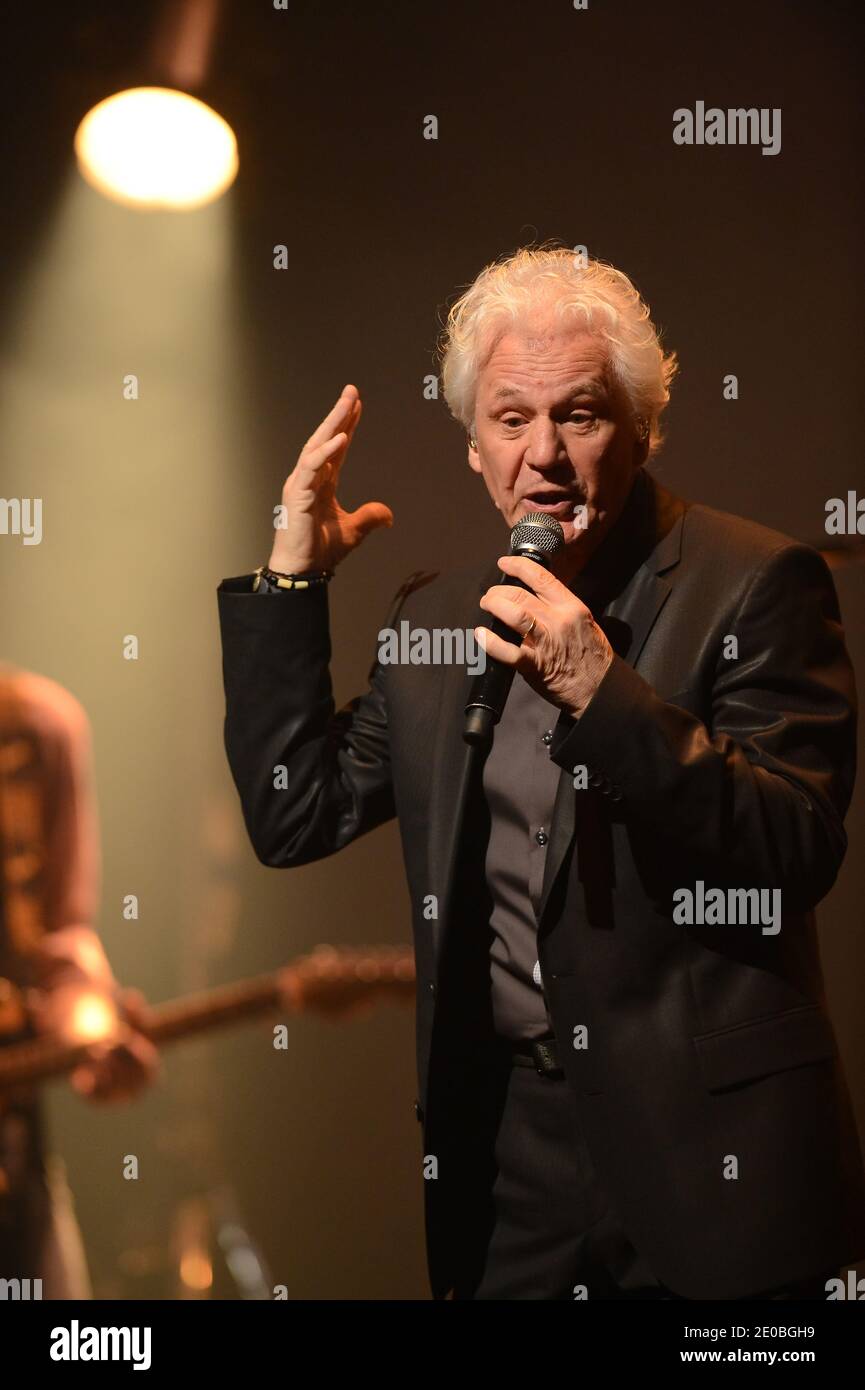 Gerard Lenorman performs at the Theatre du Leman in Geneva, Switzerland ...