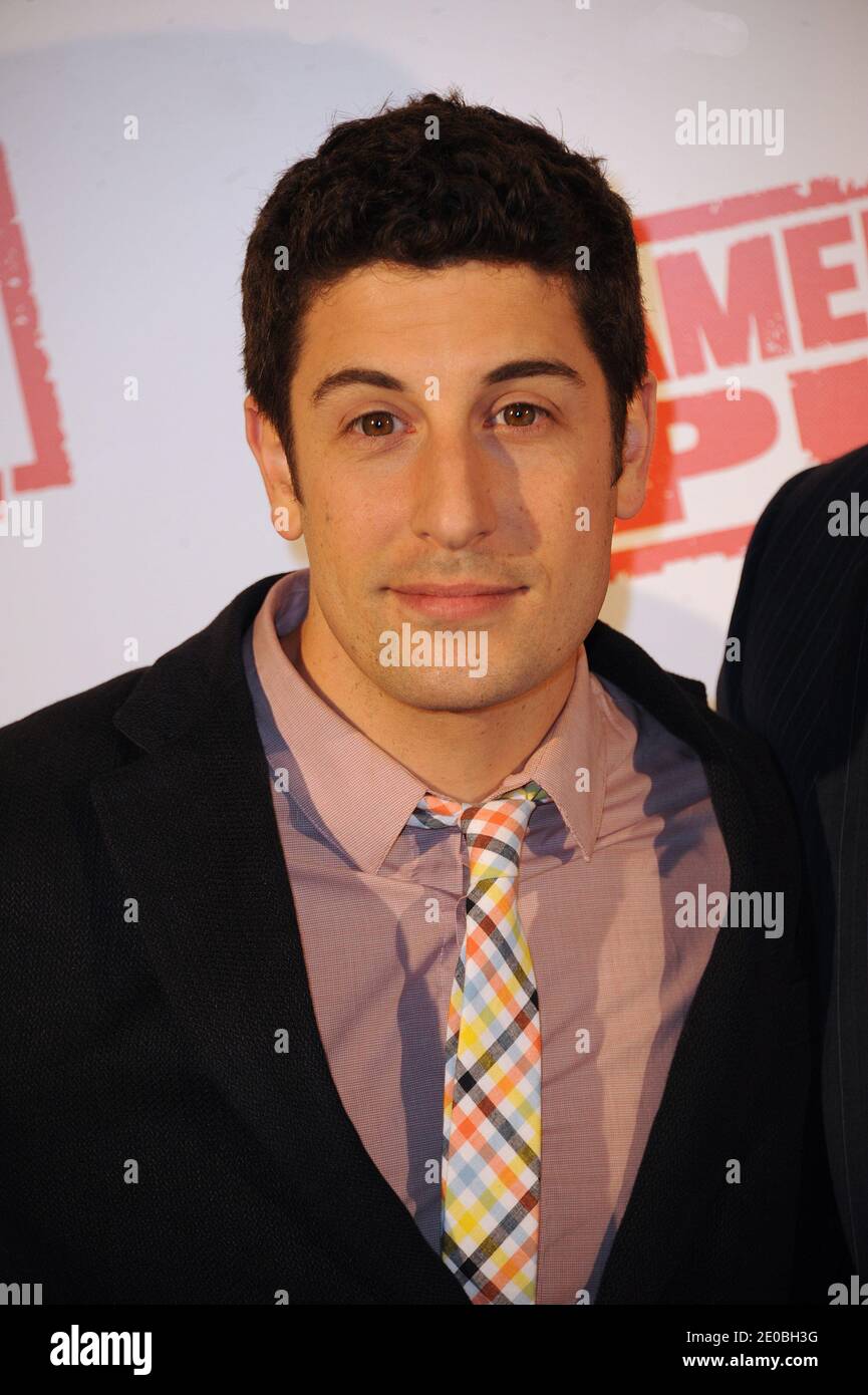 Jason Biggs attends the France premiere of American Pie 4 at UGC Bercy ...