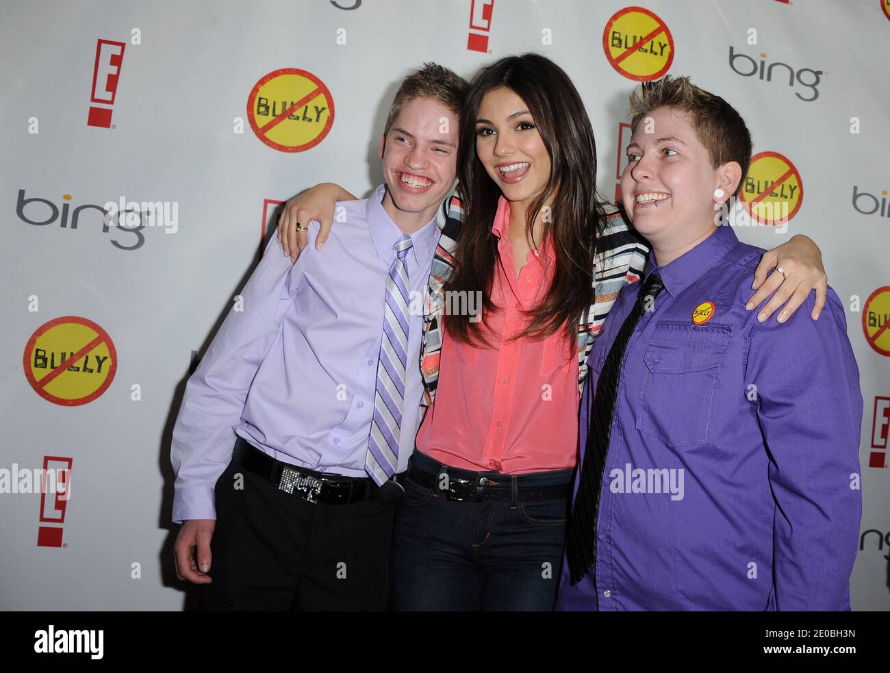 Victoria Justice with Alex Libby and Kelby Johnson attend the Bully ...