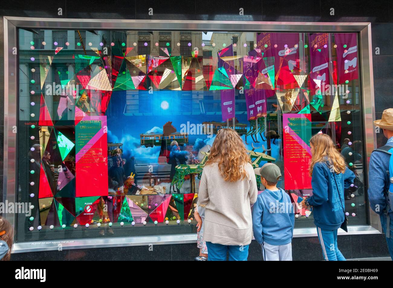 Christmas 2020 Windows At The Myer Department Store In Bourke Street