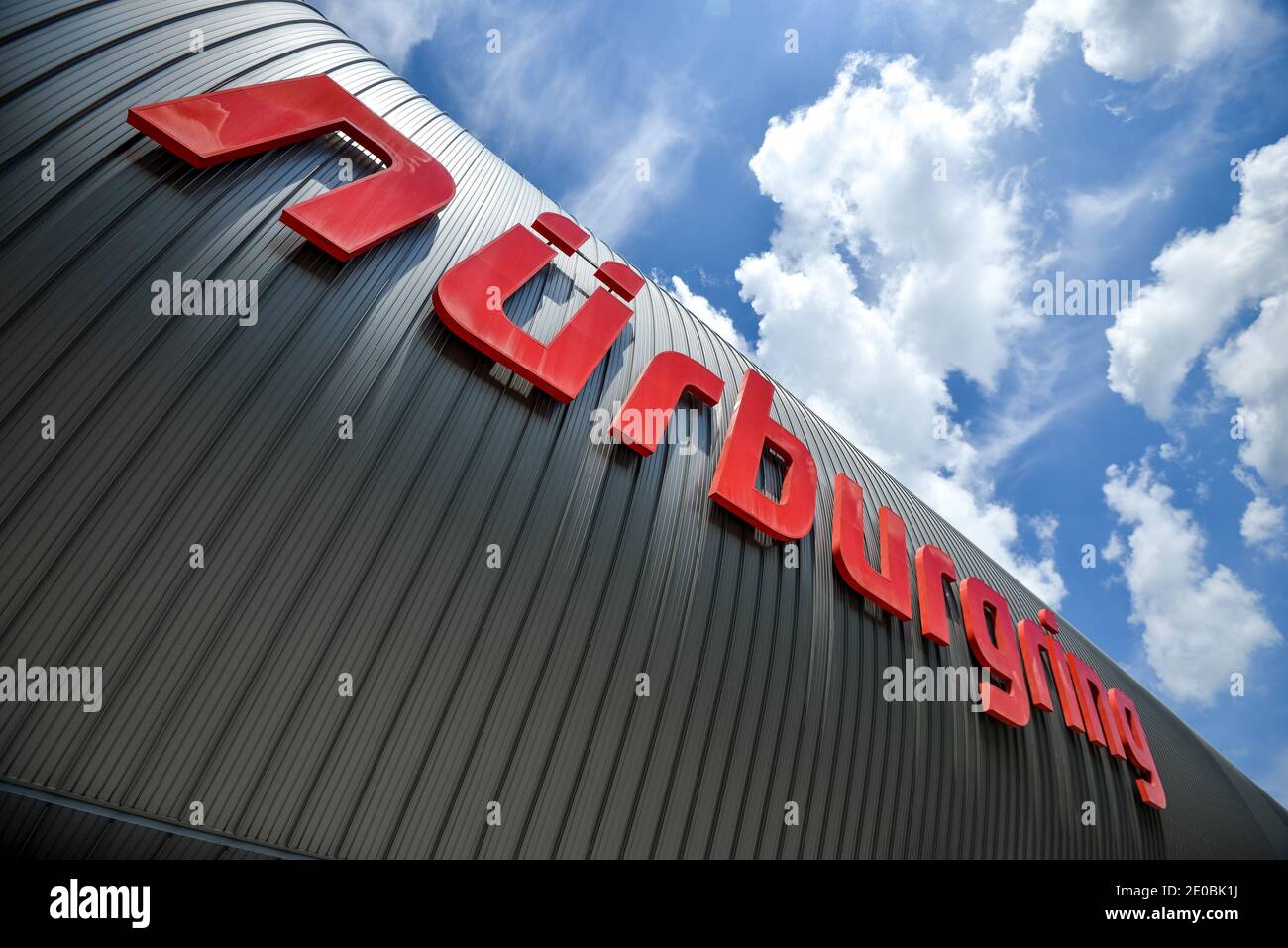 Nurburg, Germany - August 20, 2015. Nurburgring racetrack entrance ...