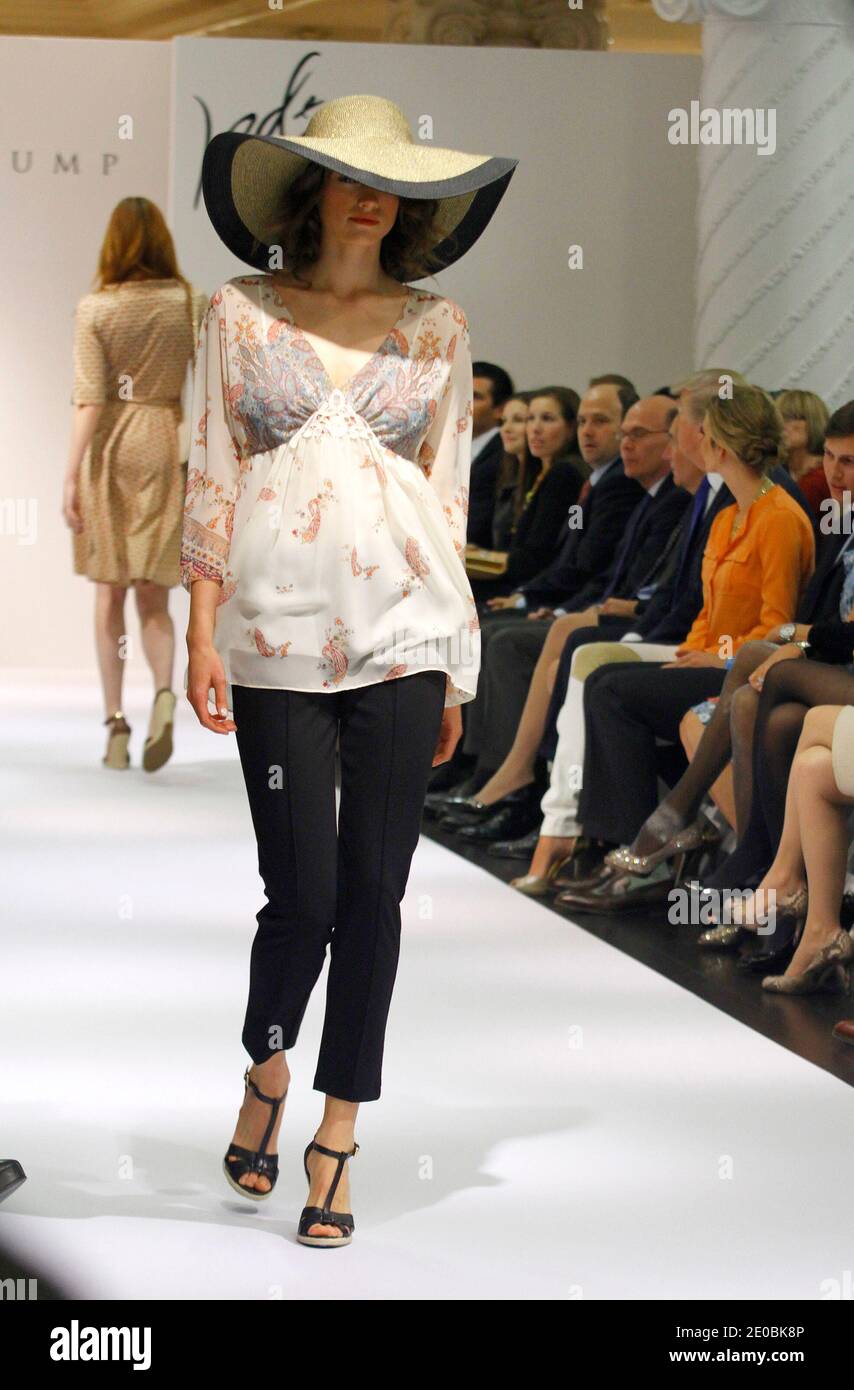 Models present creations during the Ivanka Trump Collection runway ...