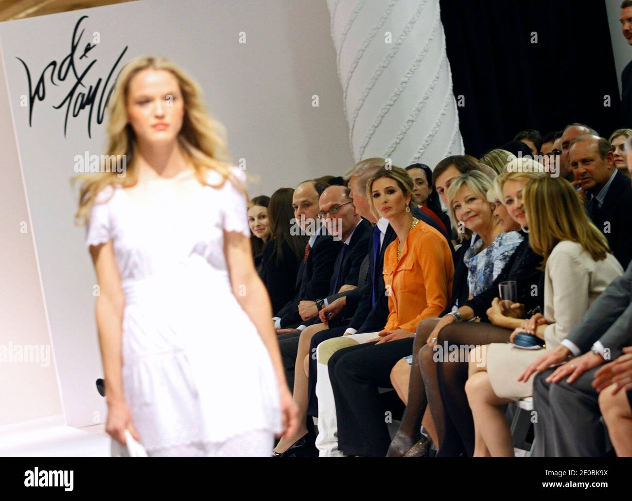 Ivanka Trump sits in the front row during the Ivanka Trump Collection ...