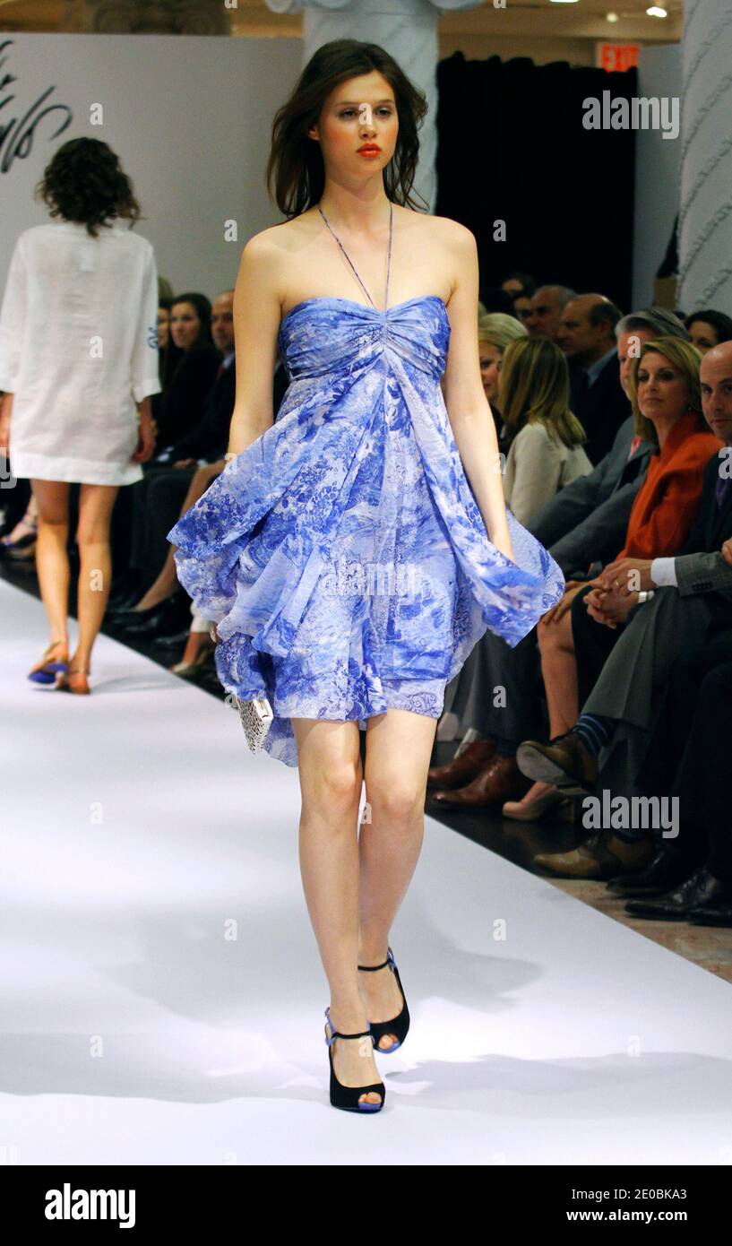 Models present creations during the Ivanka Trump Collection runway ...