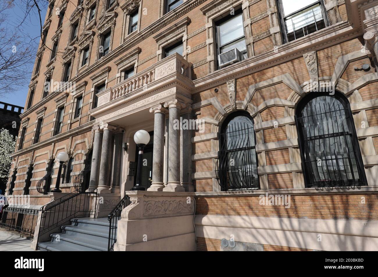 View of the architectural heritage of Harlem. Harlem is a neighborhood ...