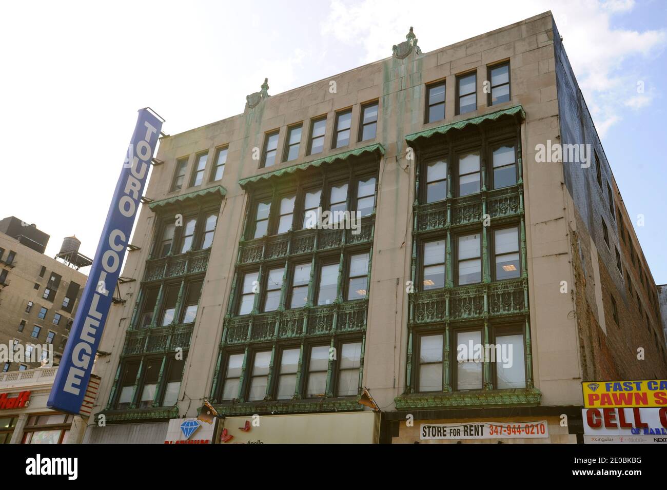 View of the architectural heritage of Harlem. Harlem is a neighborhood ...