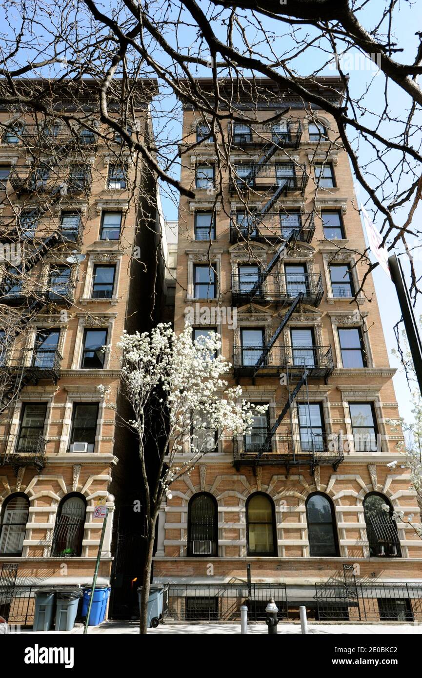 View of the architectural heritage of Harlem. Harlem is a neighborhood ...