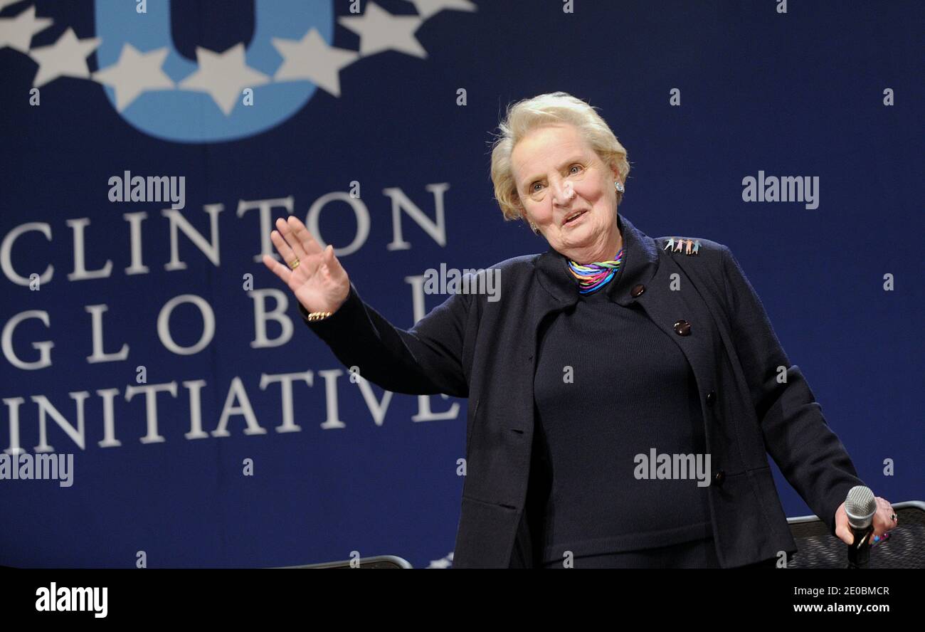 Madeleine albright at university hi-res stock photography and images ...