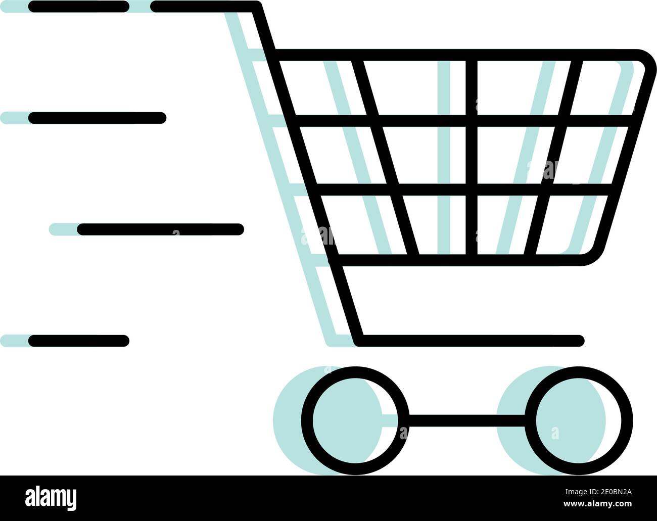 shopping cart design of commerce and market theme Vector illustration ...