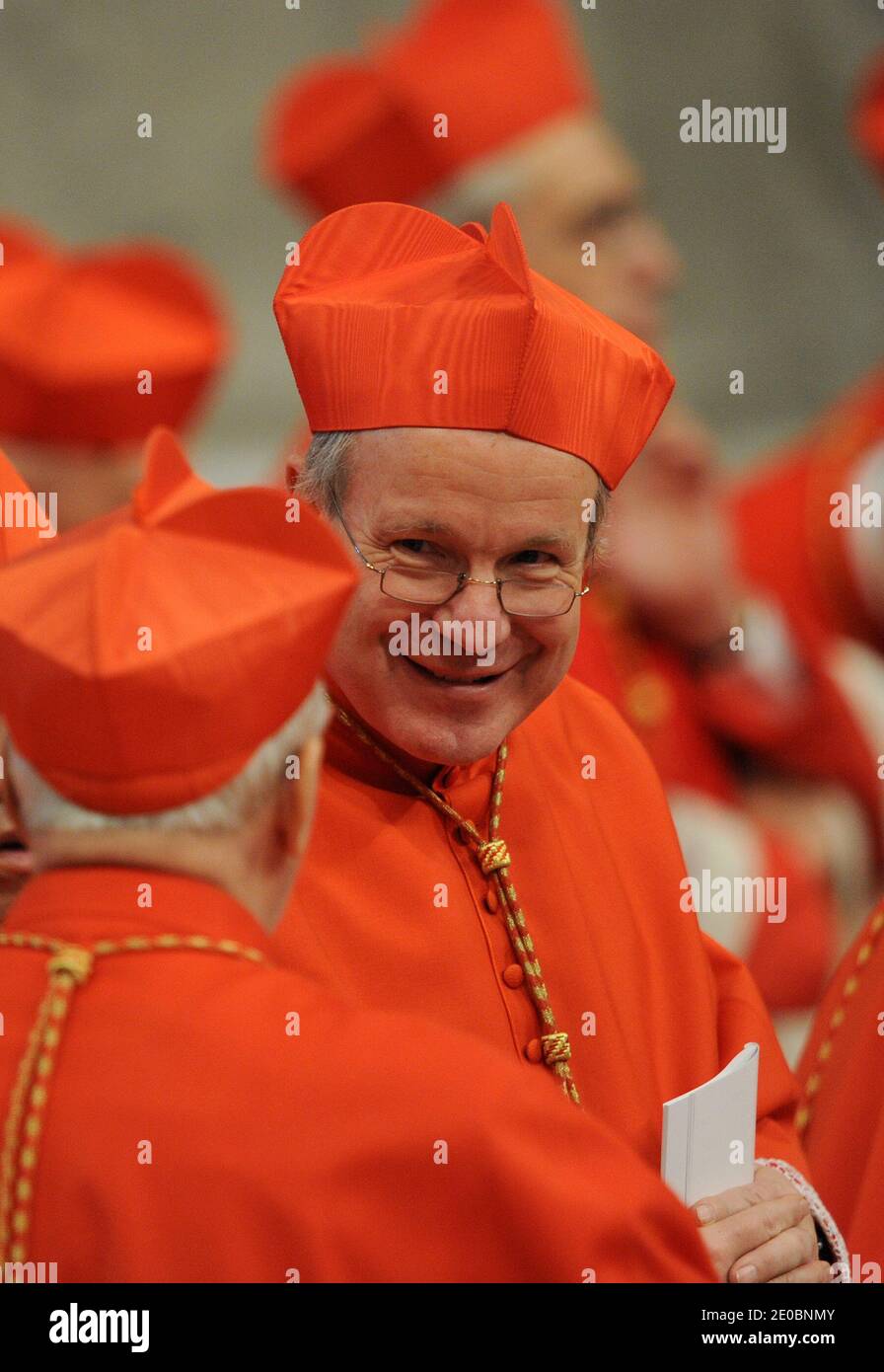 Cardinal Christoph Schonborn attends a consistory ceremony in St. Peter ...
