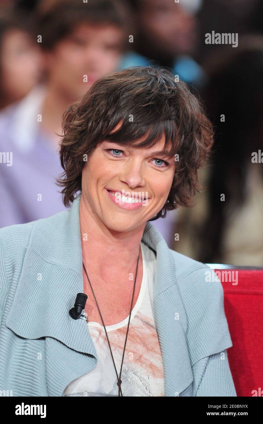 Anne Le Nen at the taping of Vivement Dimanche on March 21, 2012 in ...