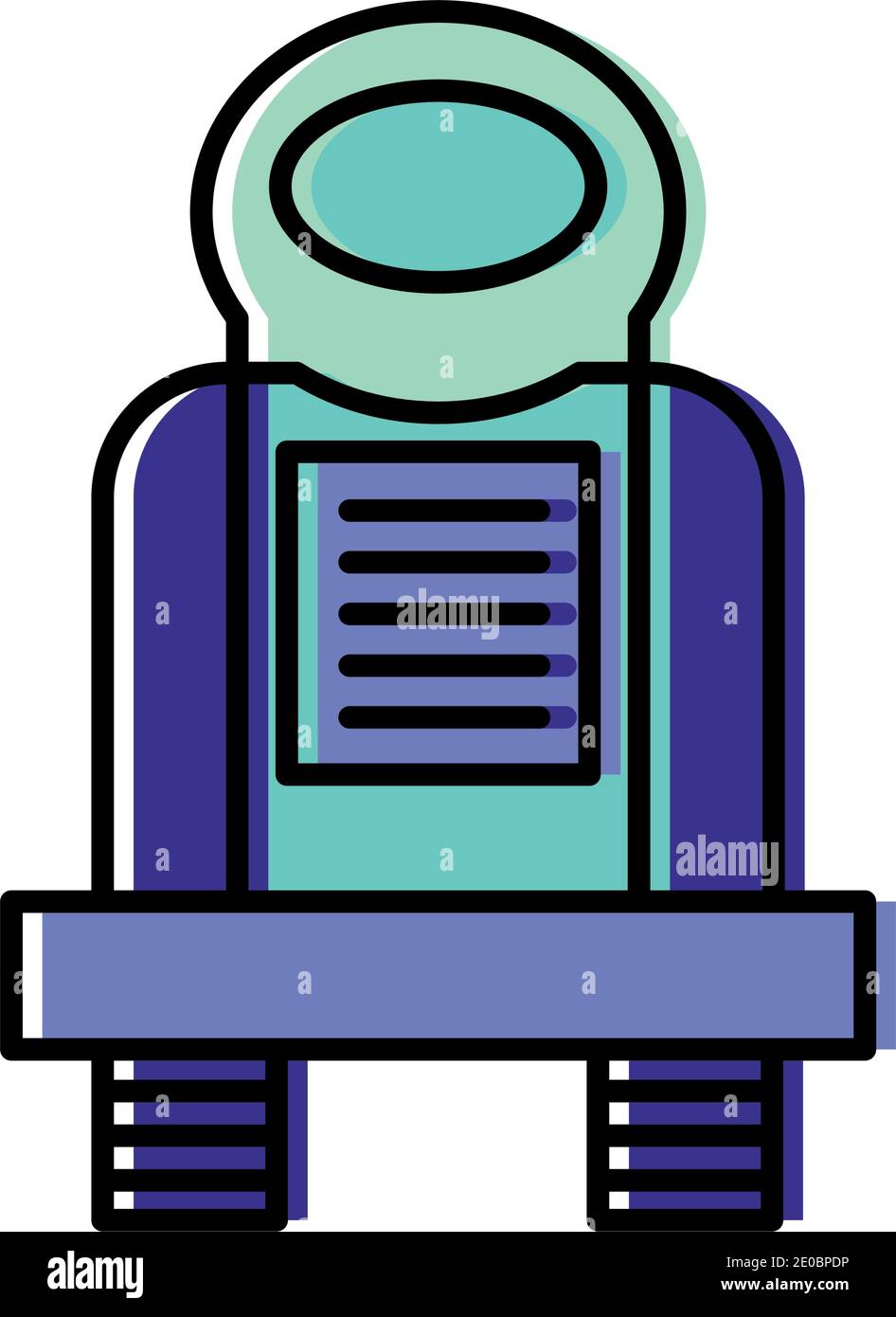 Space robot of universe cosmos and futuristic theme Vector illustration ...