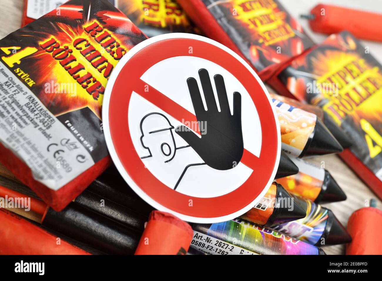 Fireworks Warning Sign High Resolution Stock Photography and Images - Alamy
