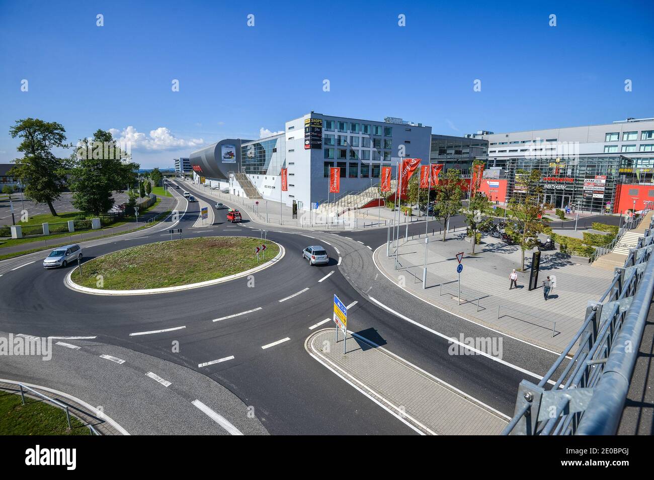 Nurburg, Germany - August 20, 2015. Nurburgring racetrack entrance ...