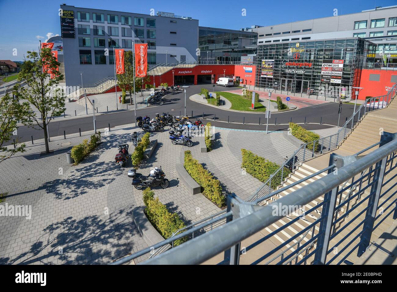 Nurburg, Germany - August 20, 2015. Nurburgring racetrack entrance ...