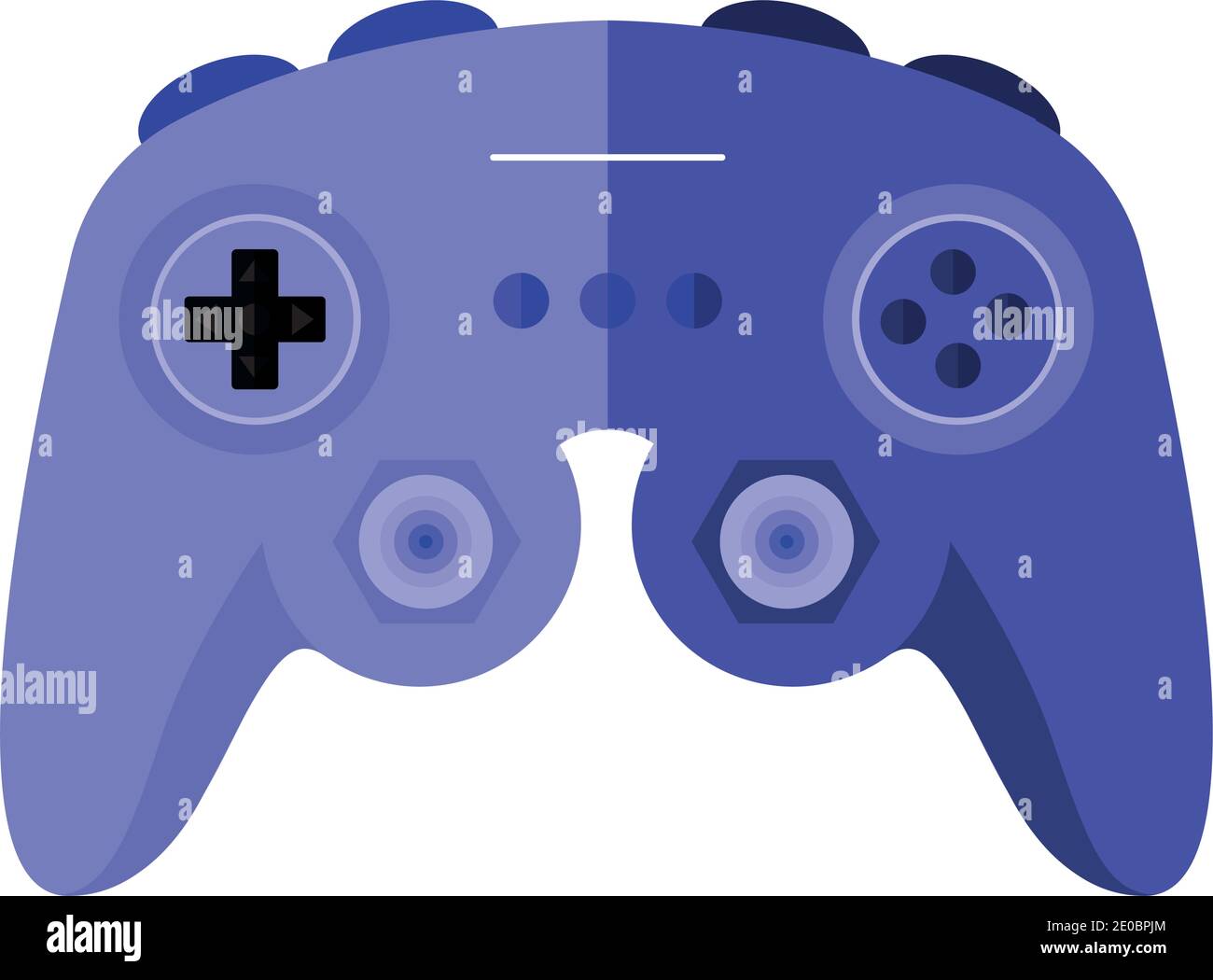 purple videogame console design, play leisure and gaming theme Vector ...
