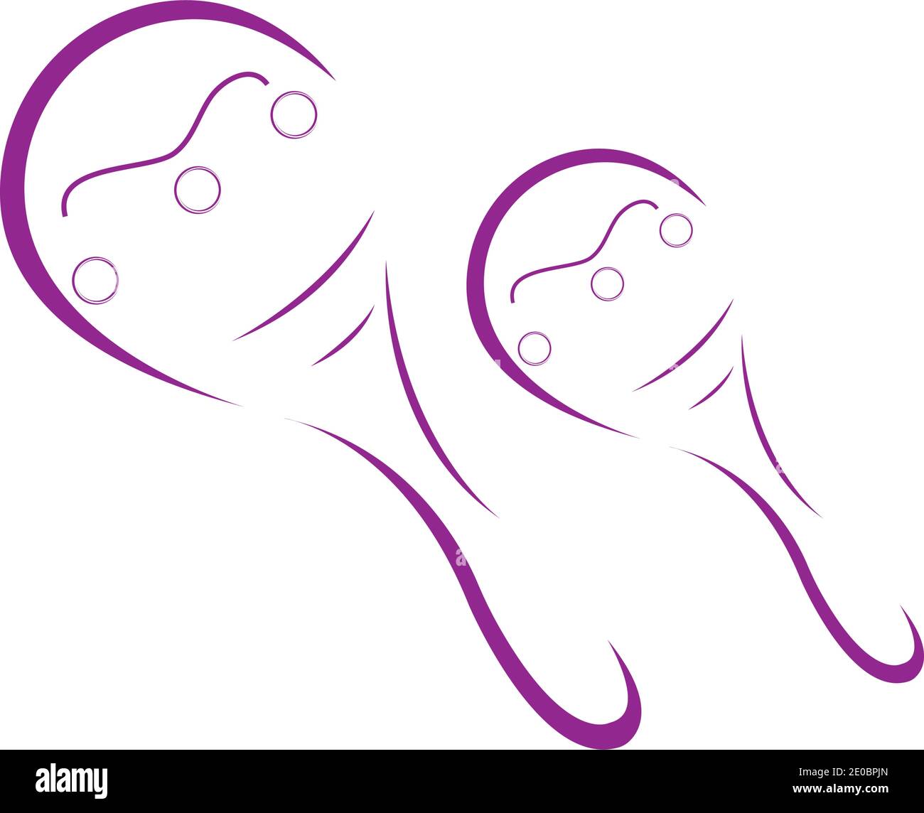 Maracas musical instrument icon. gradation style sign for mobile ...