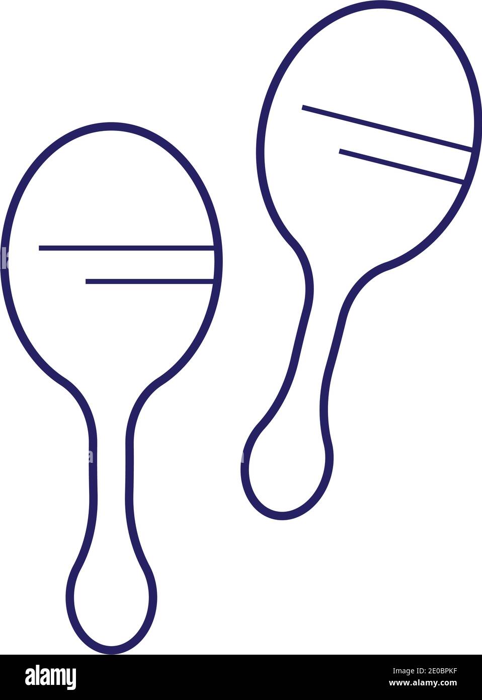 Maracas musical instrument icon. gradation style sign for mobile ...