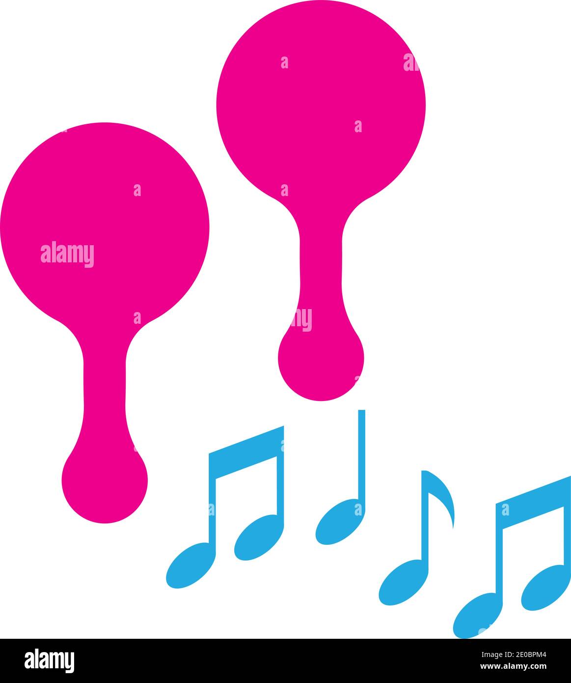 Maracas musical instrument icon. gradation style sign for mobile ...