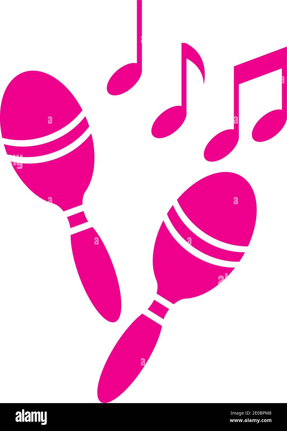 Maracas musical instrument icon. gradation style sign for mobile ...