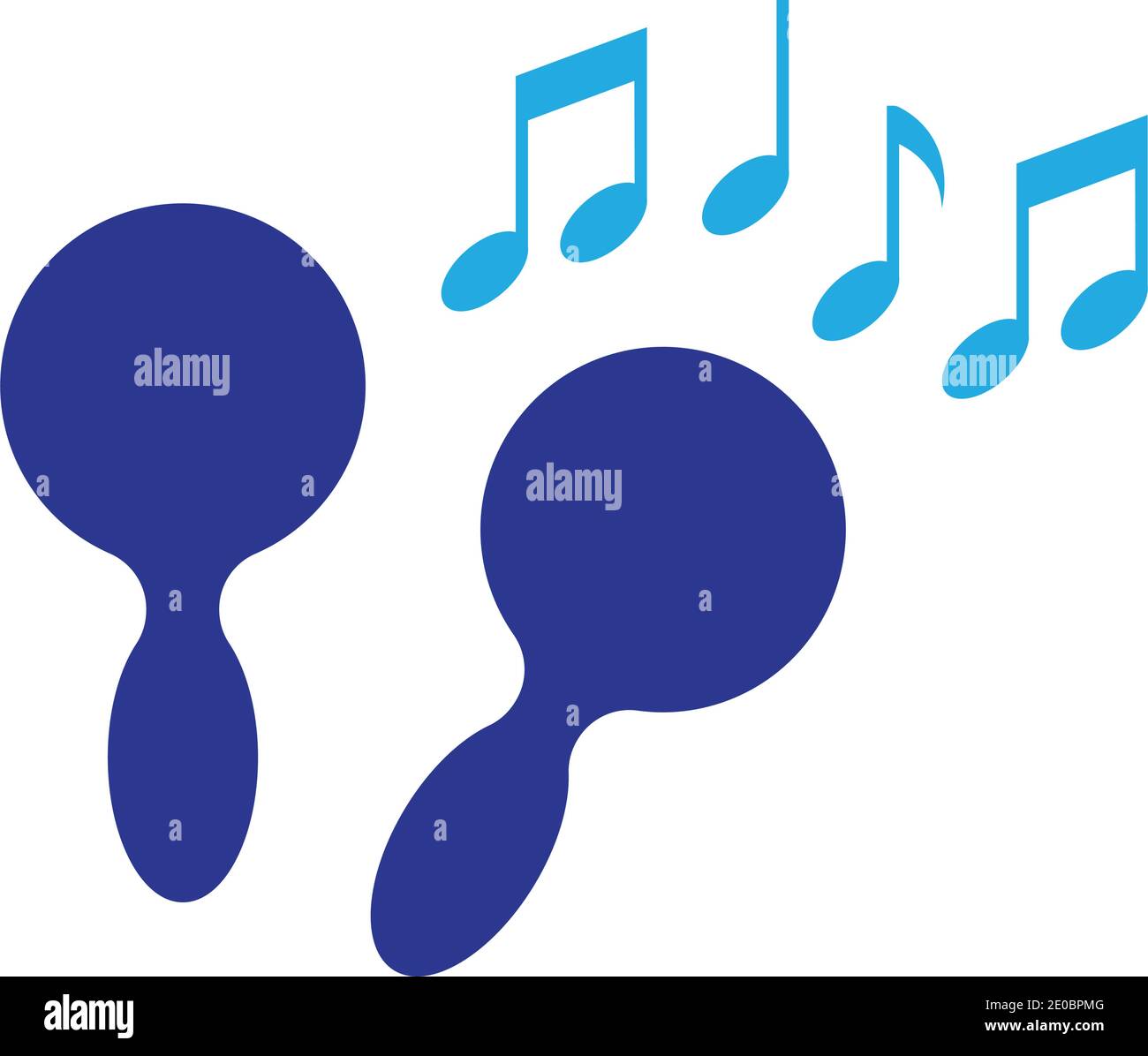 Maracas musical instrument icon. gradation style sign for mobile ...