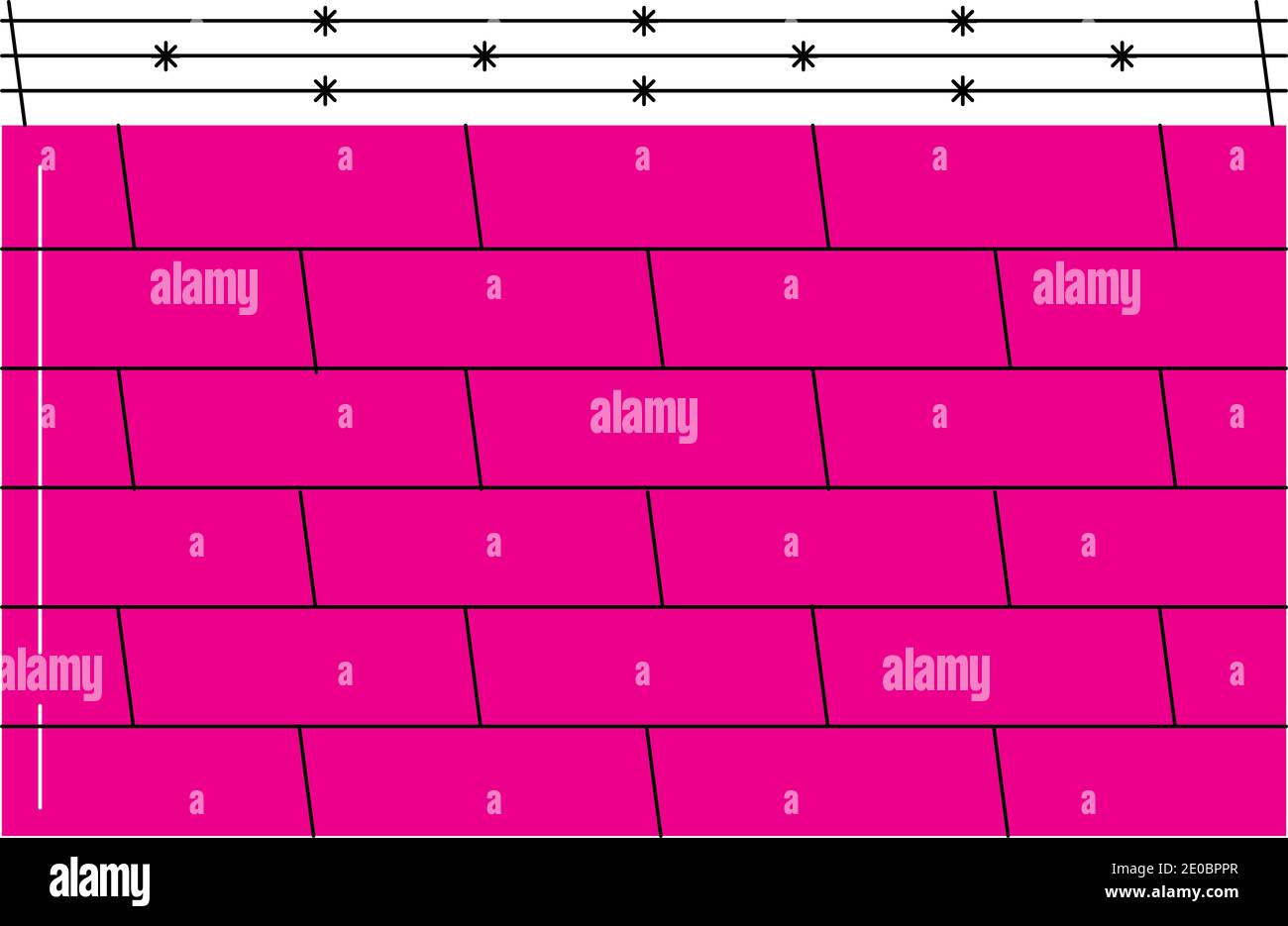 Pink bricks wall design of construction remodeling working and ...