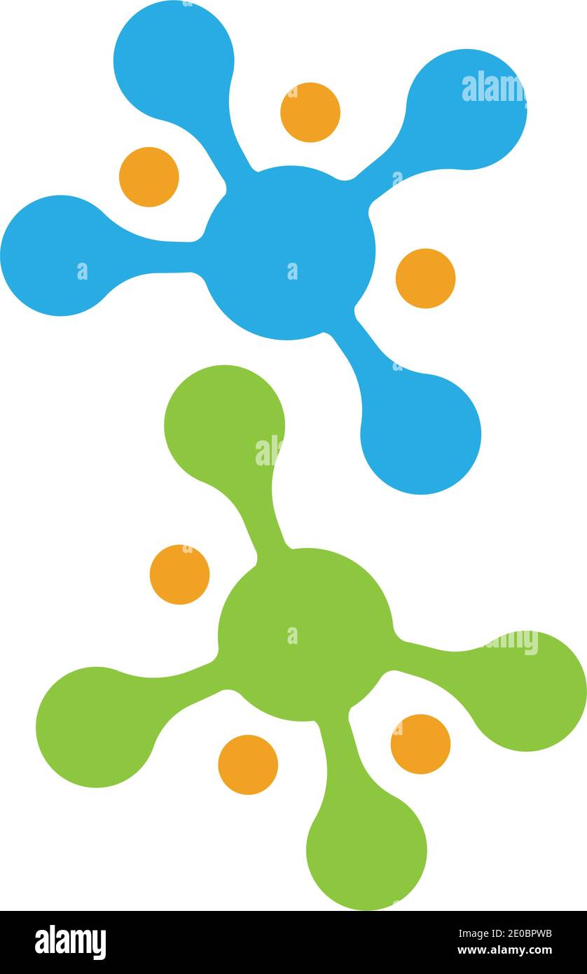 molecule logo vector icon illustration design template Stock Vector ...