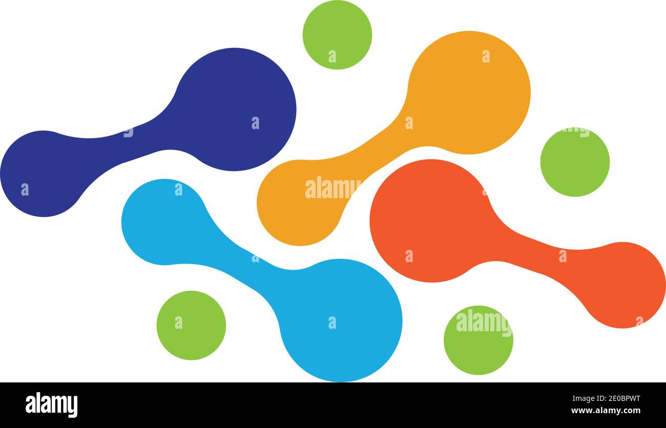 molecule logo vector icon illustration design template Stock Vector ...