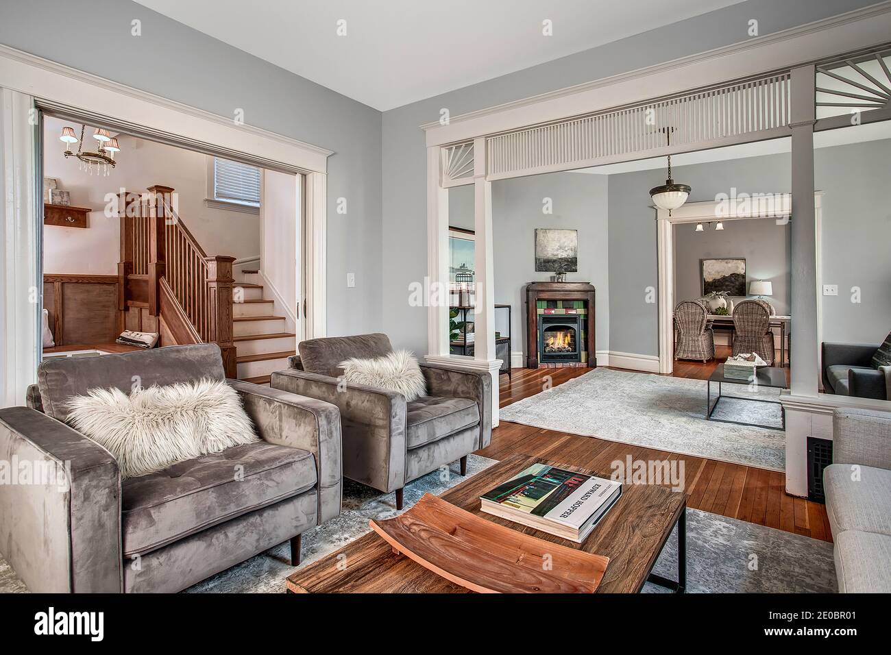 Interior Of Home - Living Room Stock Photo - Alamy