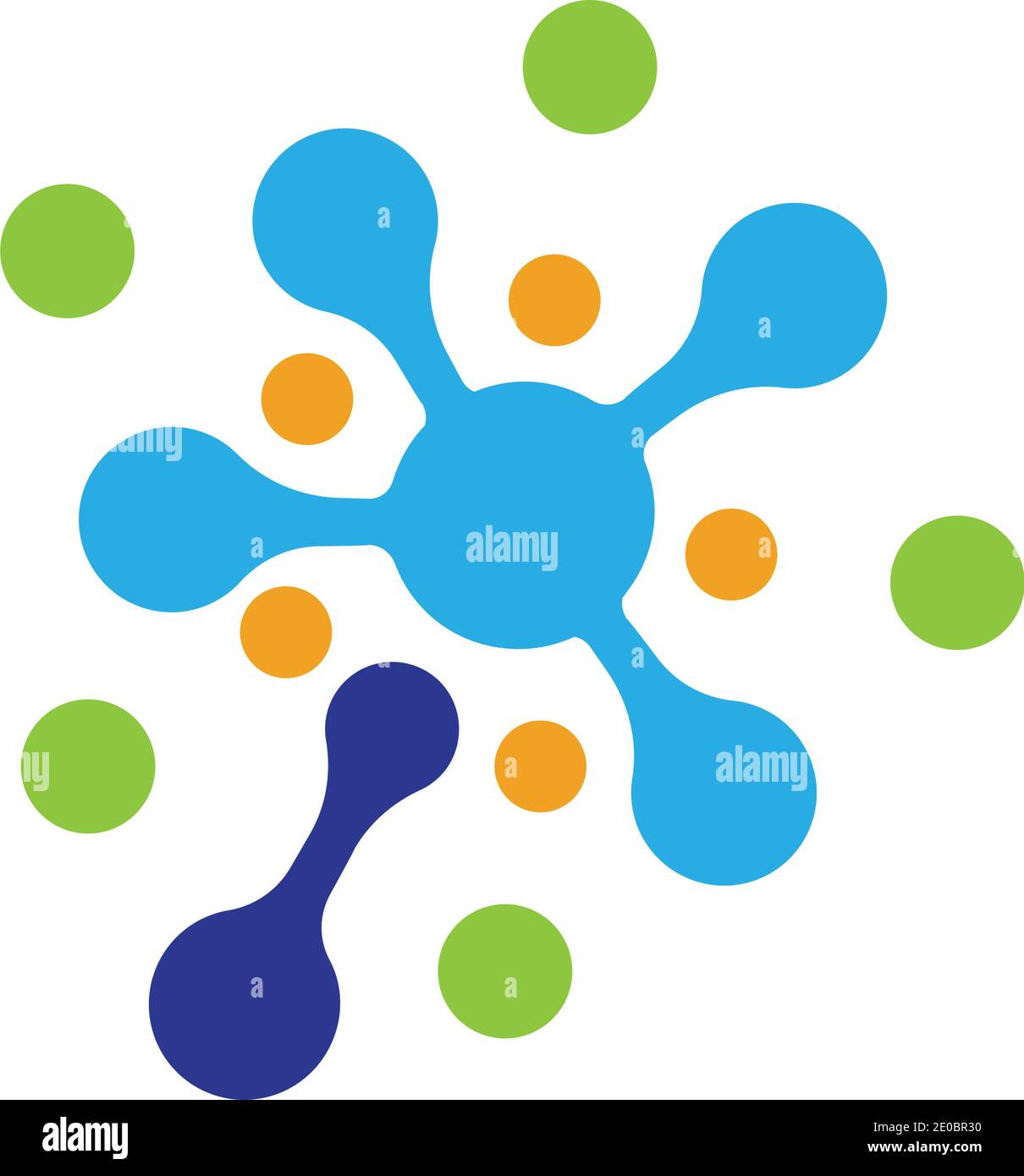 molecule logo vector icon illustration design template Stock Vector ...