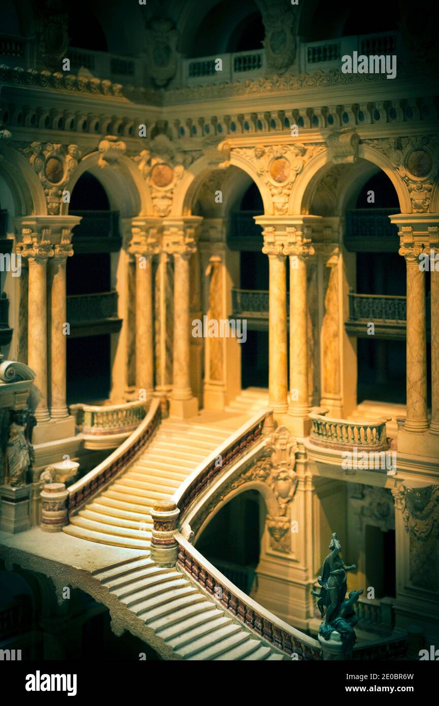 Scale model of Palais Garnier opera house in Paris Stock Photo - Alamy