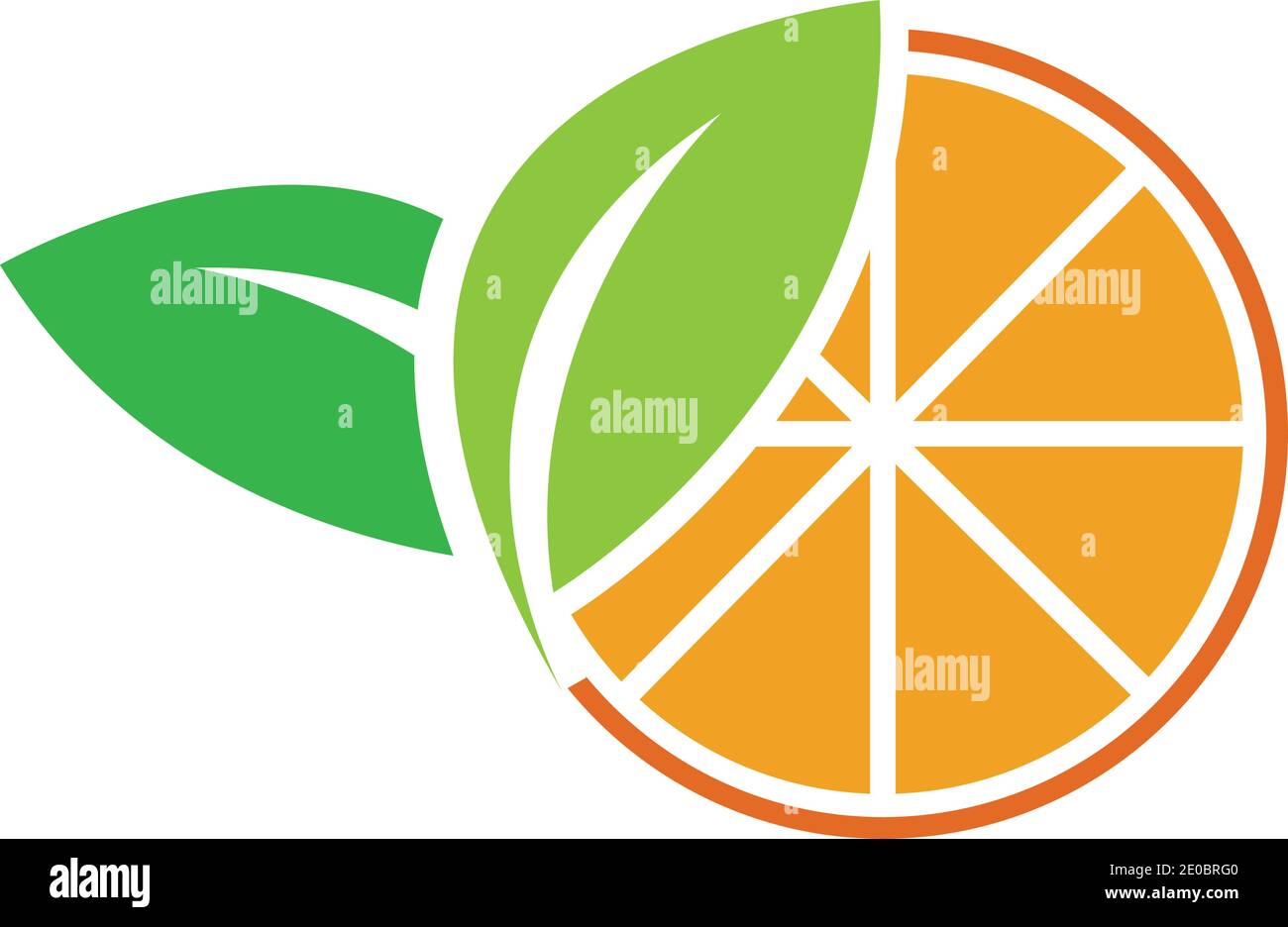Orange logo design Vector icon illustration design Stock Vector Image ...