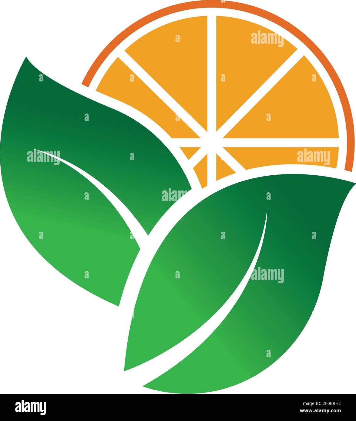 Orange logo design Vector icon illustration design Stock Vector Image ...