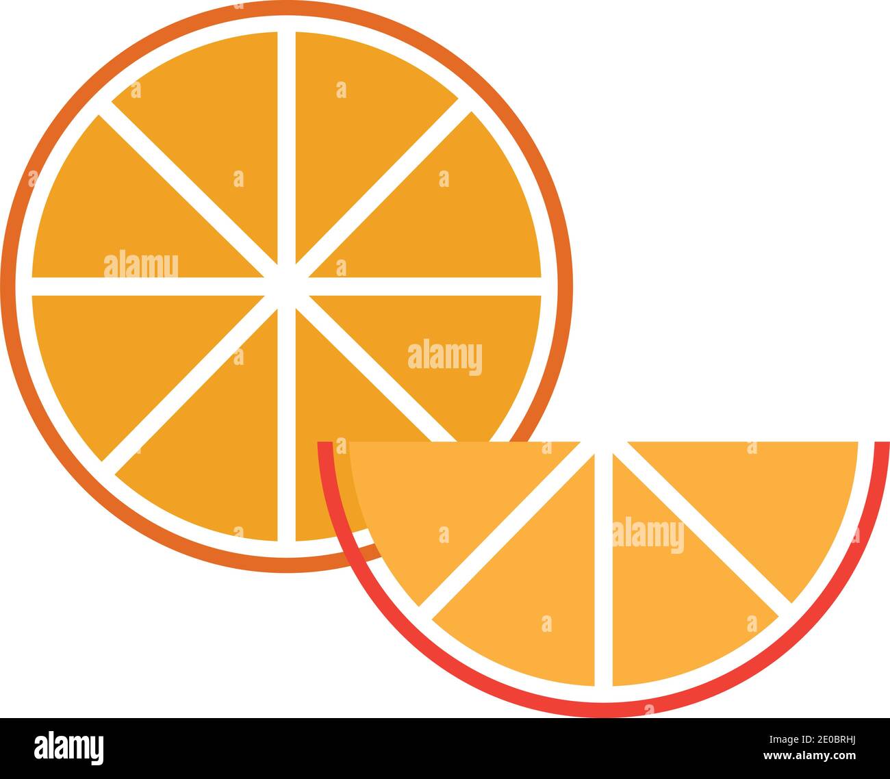 Orange logo design Vector icon illustration design Stock Vector Image ...