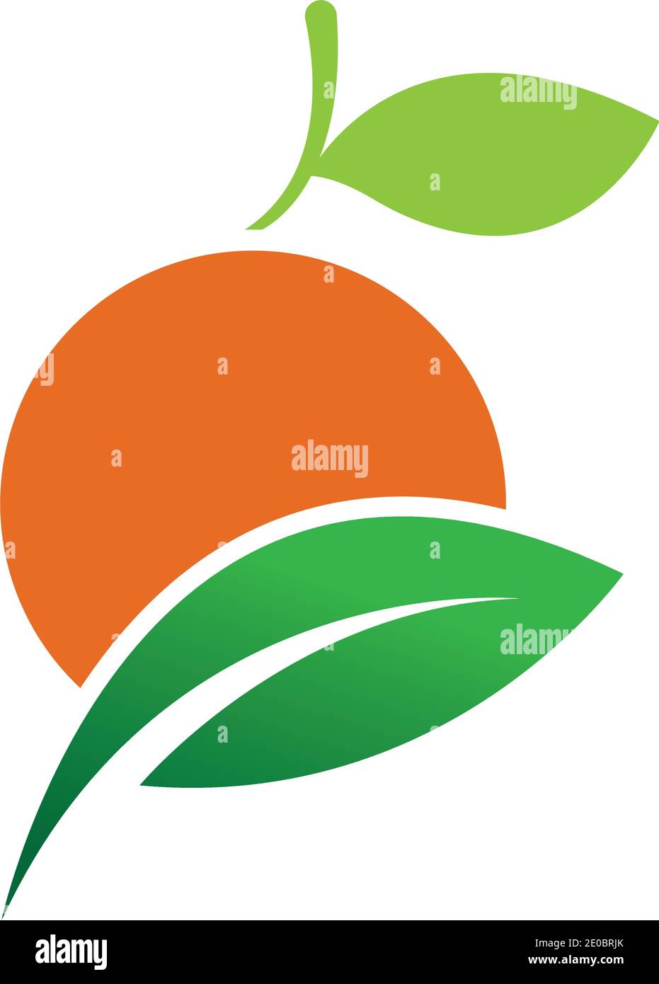 Orange logo design Vector icon illustration design Stock Vector Image ...