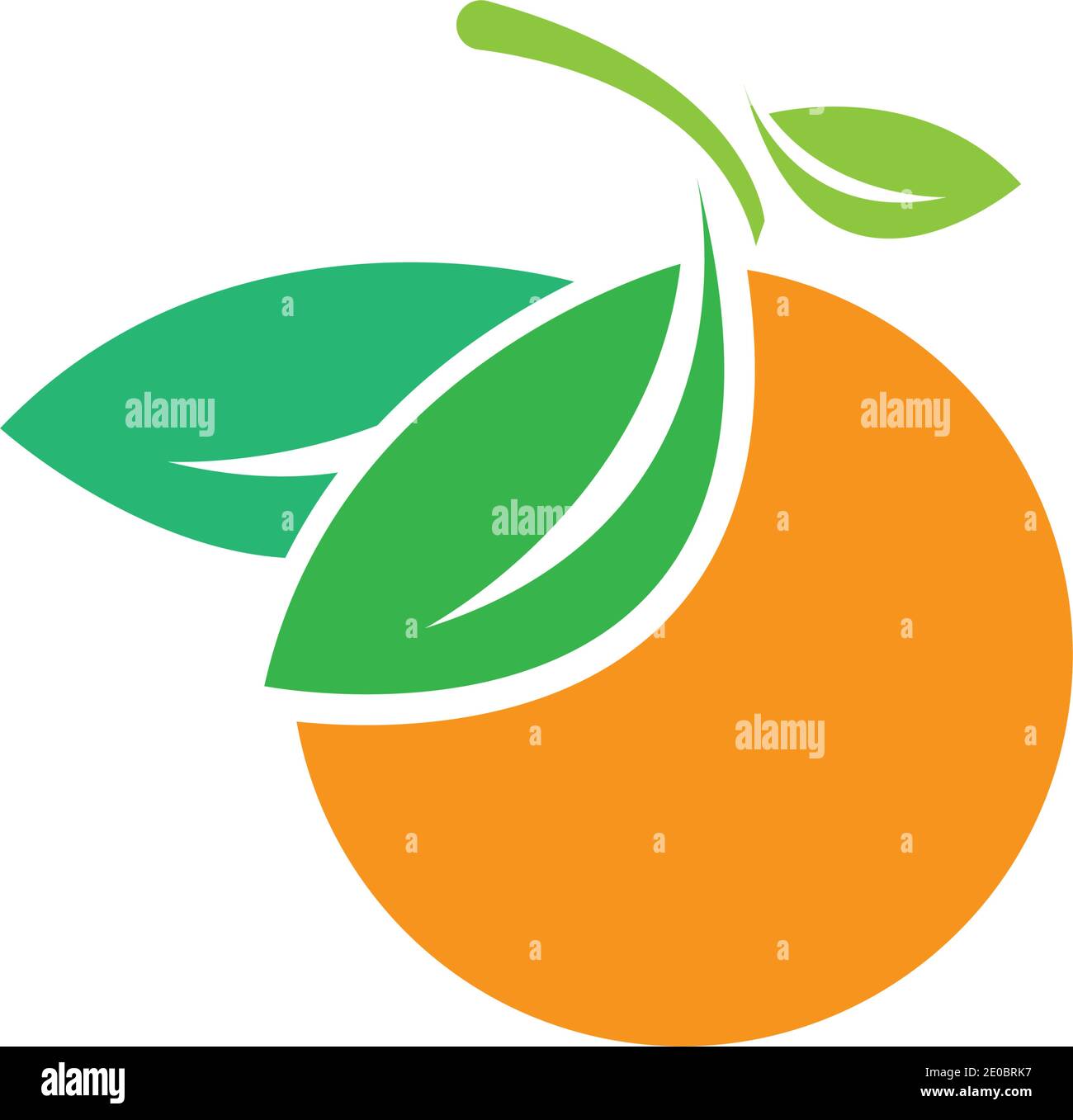 Orange logo design Vector icon illustration design Stock Vector Image ...