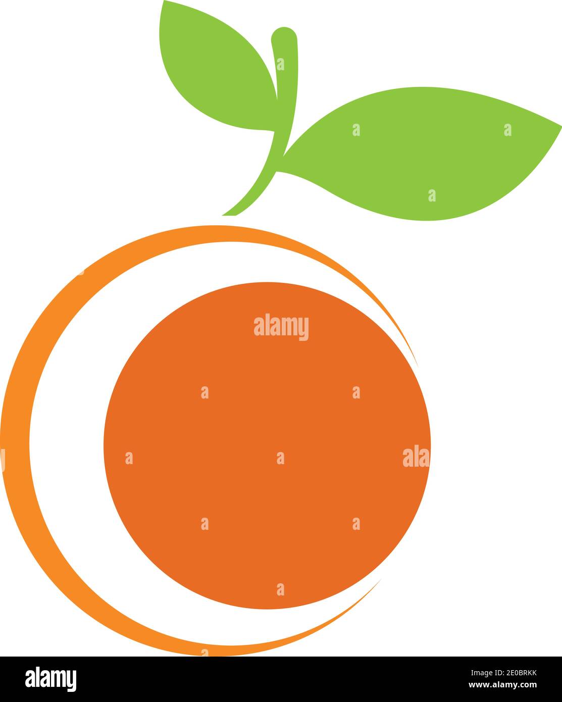 Orange logo design Vector icon illustration design Stock Vector Image ...