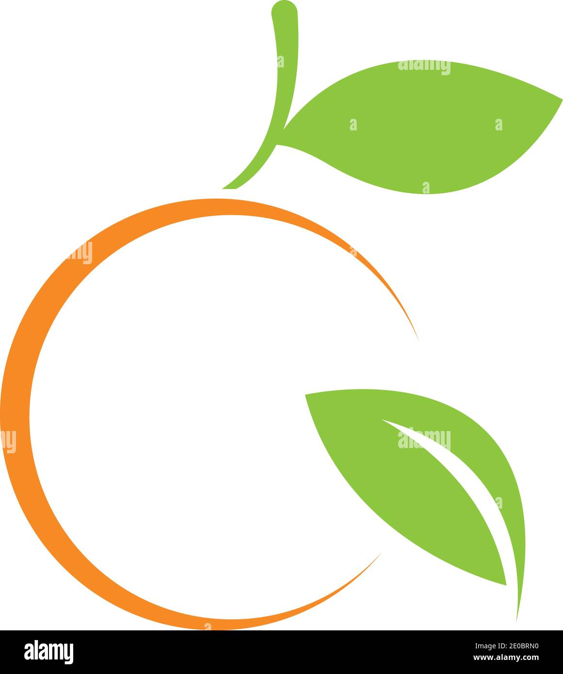 Orange logo design Vector icon illustration design Stock Vector Image ...