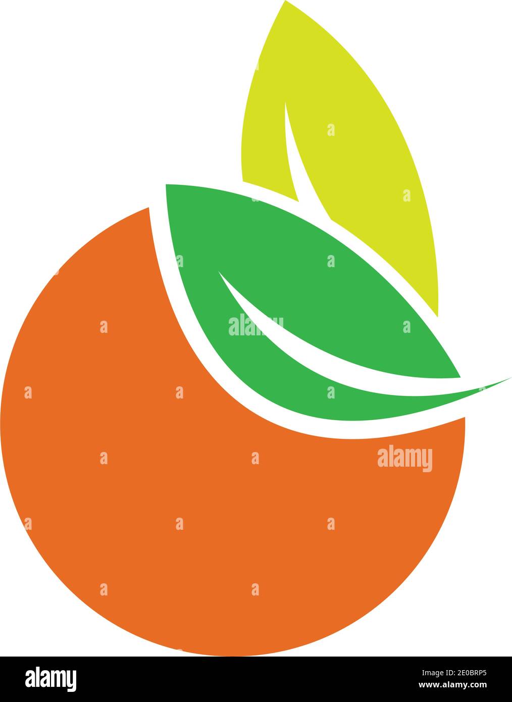 Orange logo design Vector icon illustration design Stock Vector Image ...